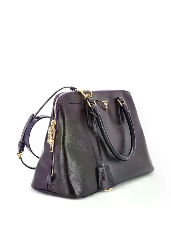 Prada Saffiano Leather Medium Satchel - Purple
