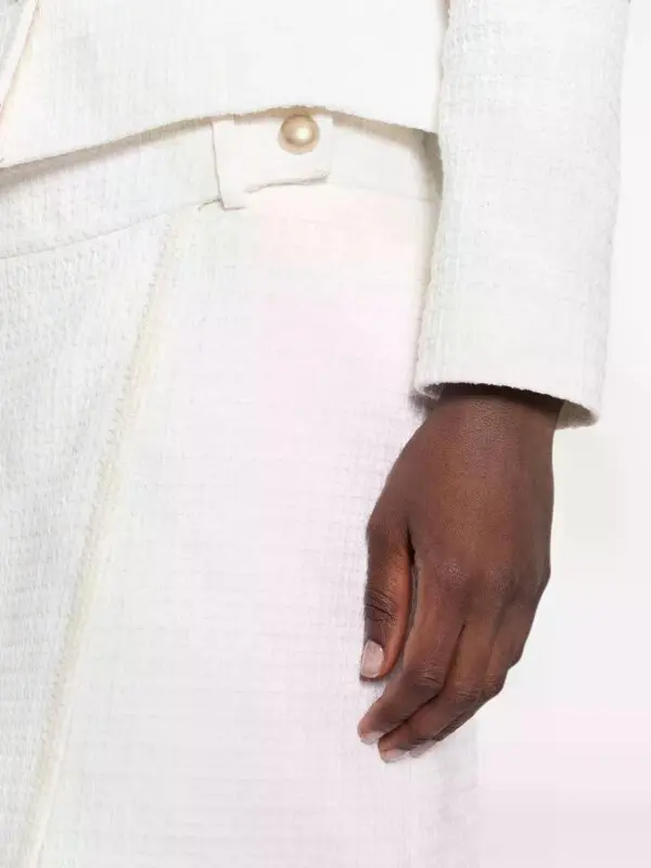 ANDIATA Tweed Wrap Midi Skirt