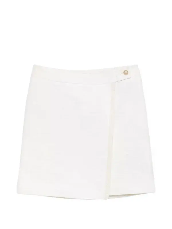 ANDIATA Tweed Wrap Midi Skirt