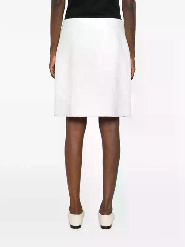 ANDIATA Tweed Wrap Midi Skirt