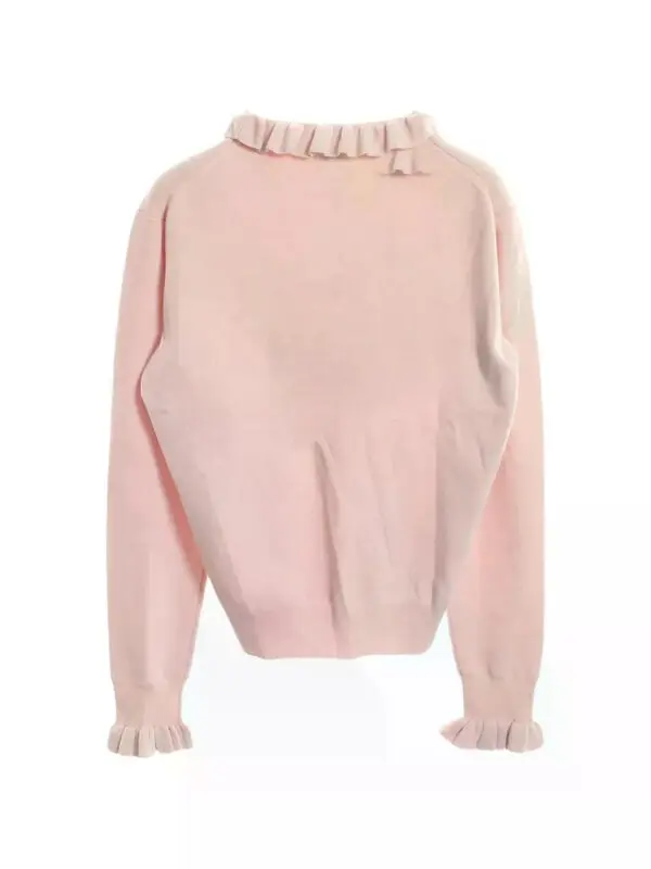 LOUIS VUITTON Long Sleeve Sweater With Logo Plaque