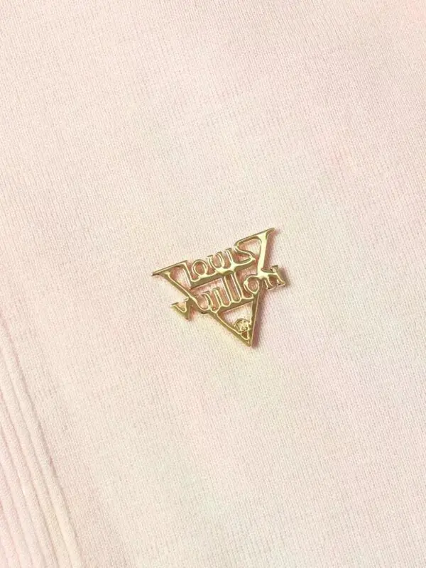 LOUIS VUITTON Long Sleeve Sweater With Logo Plaque
