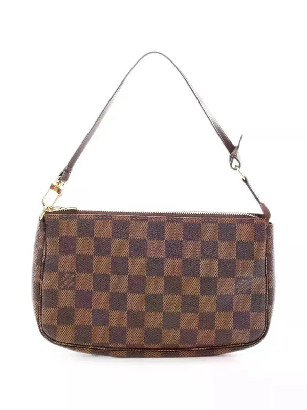 LOUIS VUITTON 2006 Damier Ebene Shoulder Bag - Brown