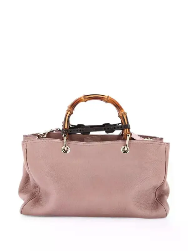 Gucci Bamboo Shopper Leather Medium Tote Bag