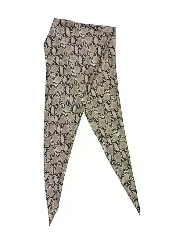 PAULA Snakeskin Printed Twill Scarf