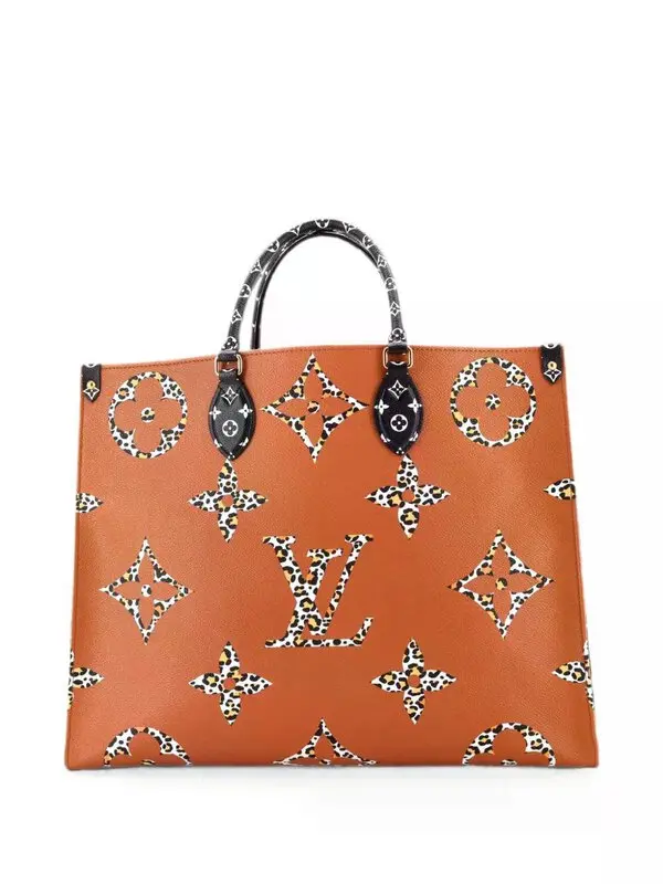 LOUIS VUITTON Onthego Limited Edition Jungle Monogram Giant Gm Tote Bag - Black