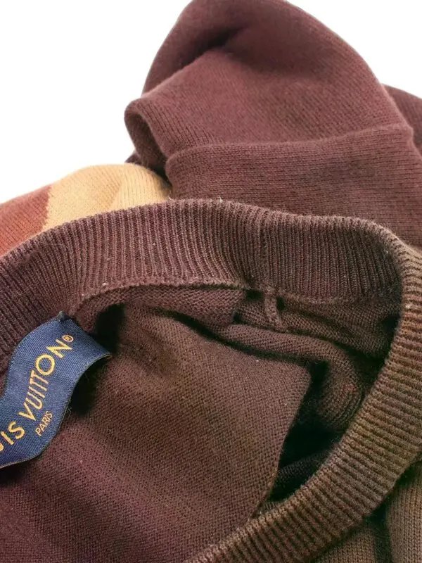 LOUIS VUITTON 2010s Intarsia-knit T-shirt