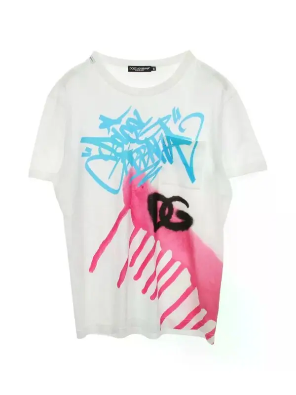 Dolce & Gabbana 2010s Graffiti-print T-shirt