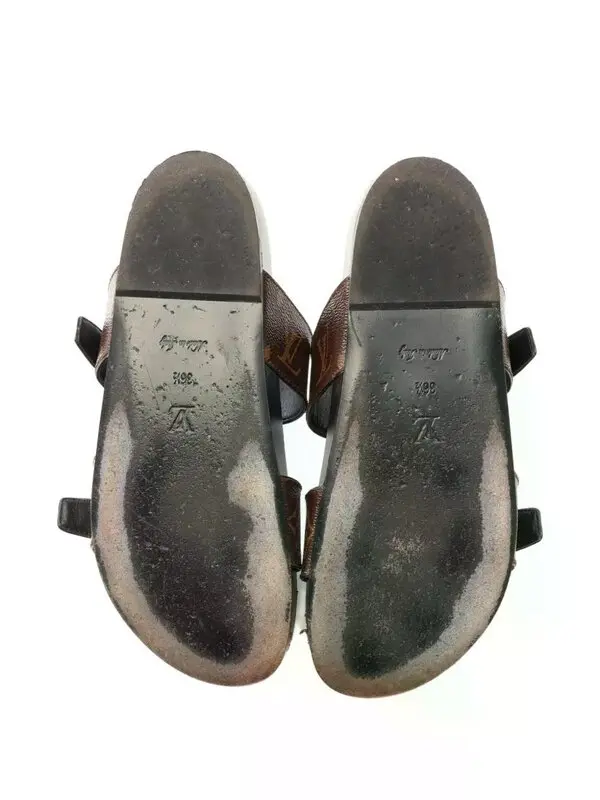 LOUIS VUITTON Monogram Canvas Bondia Flat Sandals