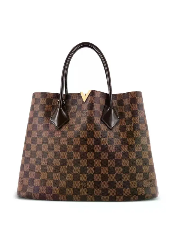 LOUIS VUITTON Damier Kensington Tote Bag - Brown