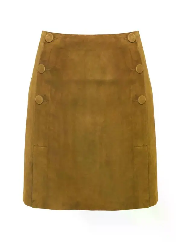 YVES SALOMON Buttons Double-sided Mini Skirt