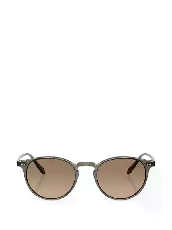 Oliver Spencer Riley Round-frame Sunglasses - Grey
