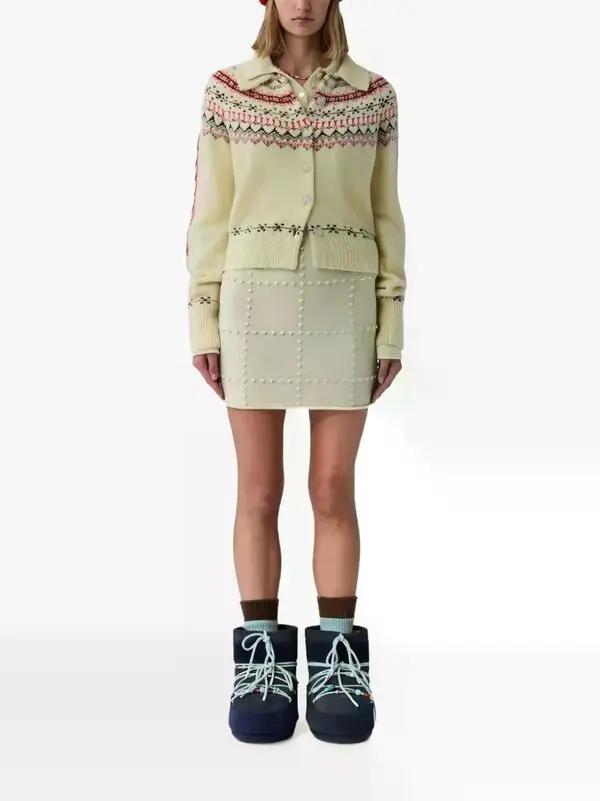 Guest In Residence Fair Isle-style Knit Cardigan - Neutrals