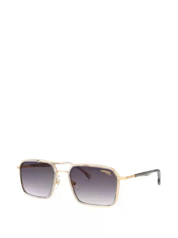 Carrera Eyewear Square-frame Double-bridge Sunglasses - Gold