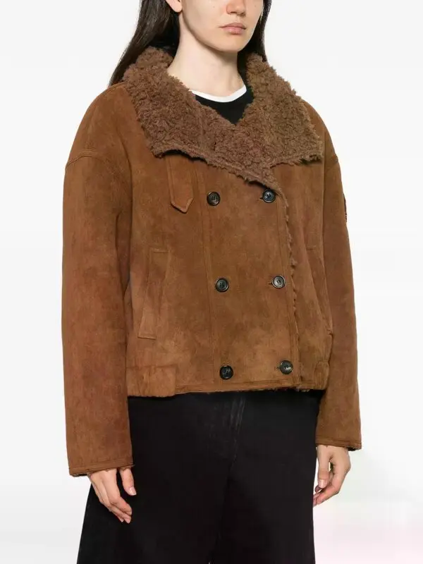 ERMANNO FIRENZE Double-breasted Coat With Side Pockets