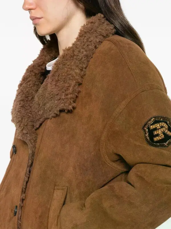 ERMANNO FIRENZE Double-breasted Coat With Side Pockets