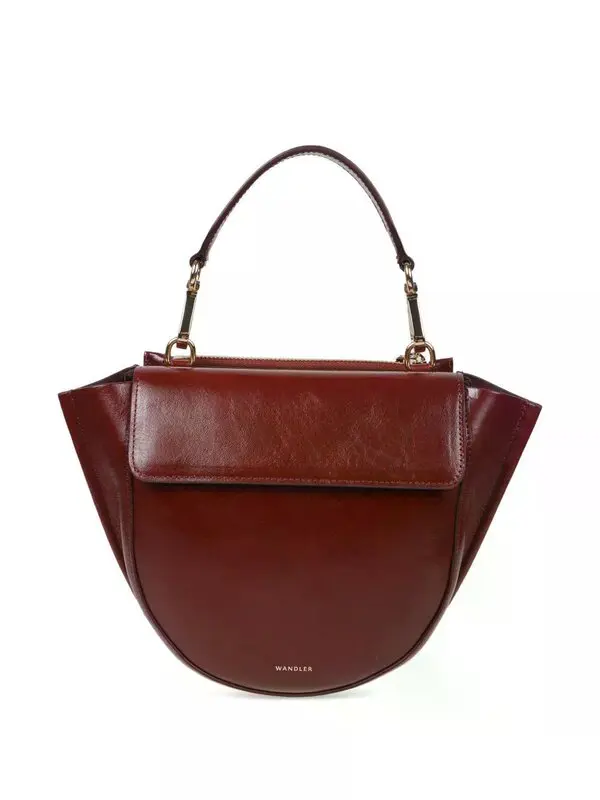 WANDLER Mini Hortensia Leather Tote Bag - Red