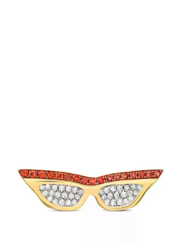 EDINA KISS 18k Yellow Sapphire And Diamond Pendant