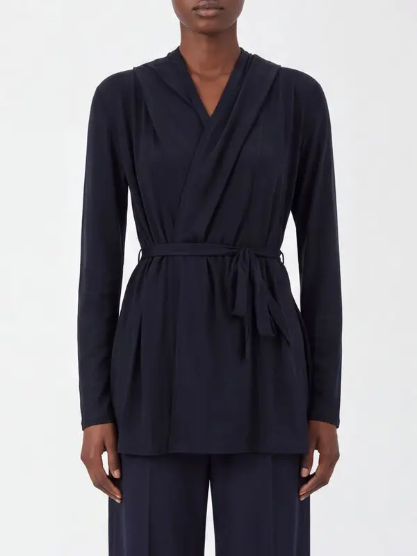 Max Mara Belted Knit Jumper - Blue