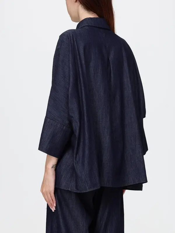 Max Mara Shirt With Classic Collar - Denim