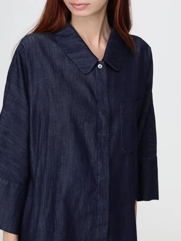 Max Mara Shirt With Classic Collar - Denim
