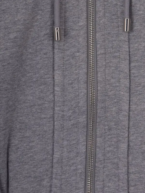 Sportmax Zipped Cotton Hoodie