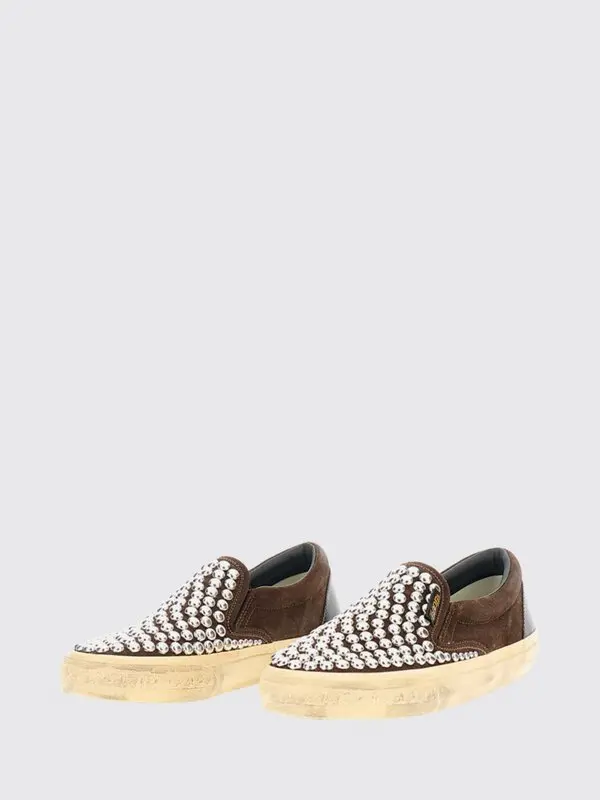 GOLDEN GOOSE Penstar Studded Suede Slip-on Sneakers