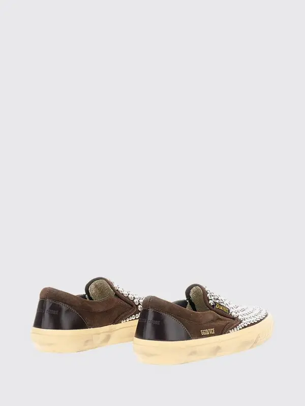 GOLDEN GOOSE Penstar Studded Suede Slip-on Sneakers