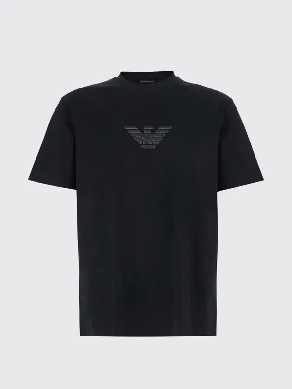 Emporio Armani Slim Fit T-shirt In Cotton With Tone-on-tone Logo