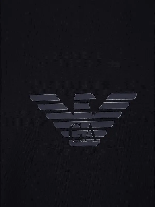 Emporio Armani Slim Fit T-shirt In Cotton With Tone-on-tone Logo