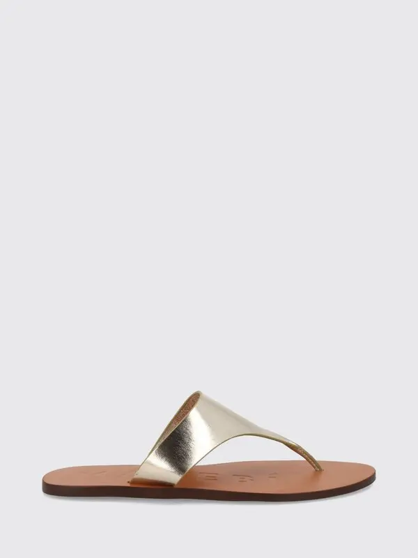 Manebí Flat Metallic Thong Sandals