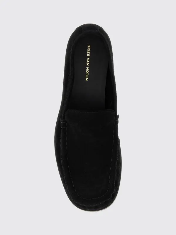 Dries Van Noten Suede Loafers - Black