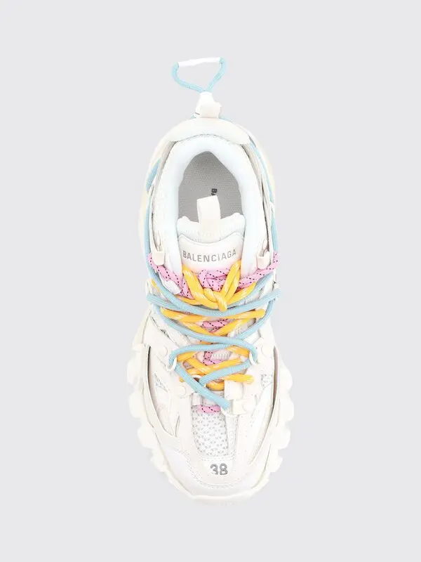 Balenciaga Track Trail Sneakers With Notched Sole - Pink