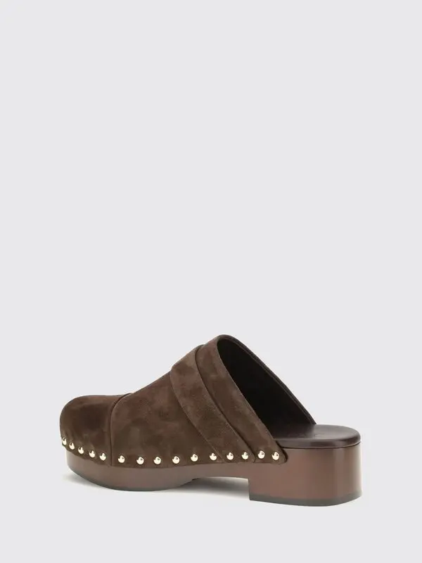 Chloé Buckled Suede Clogs