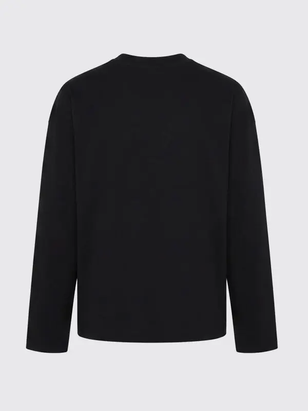 JIL SANDER Long-sleeved Cotton T-shirt With Contrast Logo