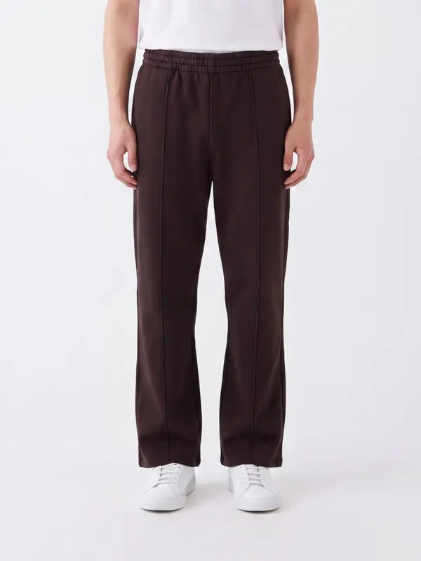 REPRESENT Wide-leg Jersey Jogging Pants With Elasticated Waist - Brown