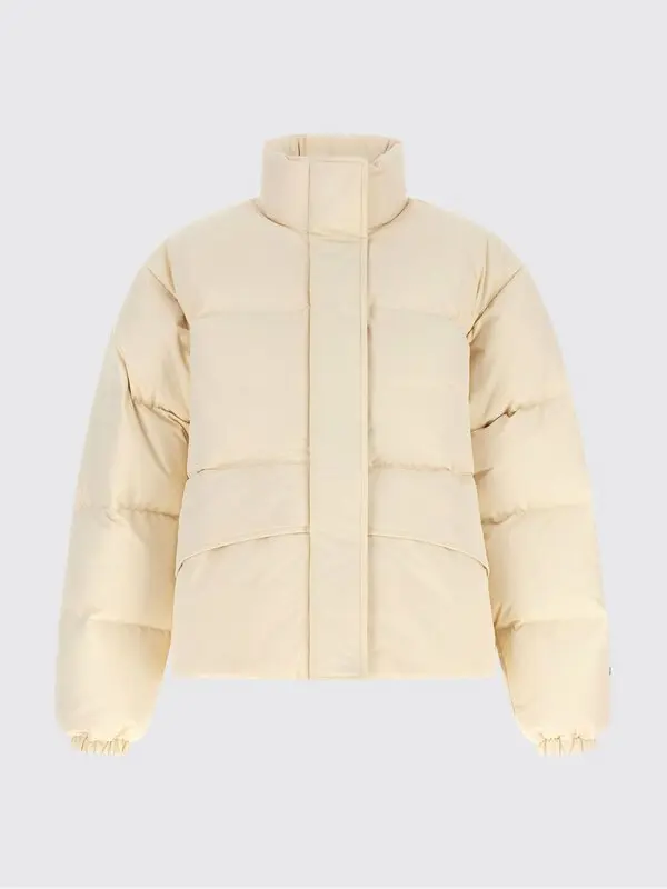 JIL SANDER Short Quilted Nylon Puffer Jacket With High Collar