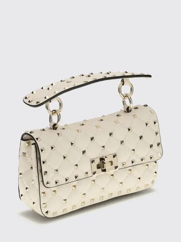 Valentino Garavani Rockstud Quilted Nappa Mini Bag - Ivory