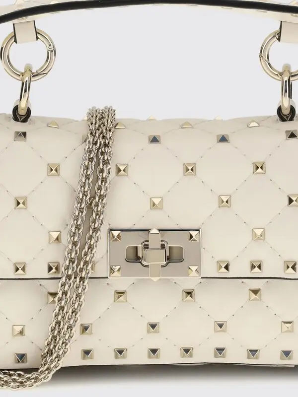 Valentino Garavani Rockstud Quilted Nappa Mini Bag - Ivory