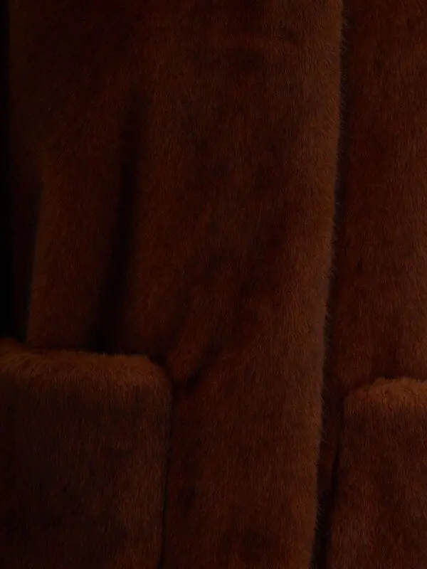 Herno Faux Fur Coat - Dark