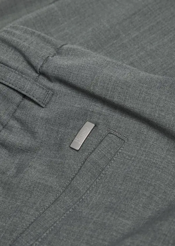 Herno Pleated Straight-leg Trousers