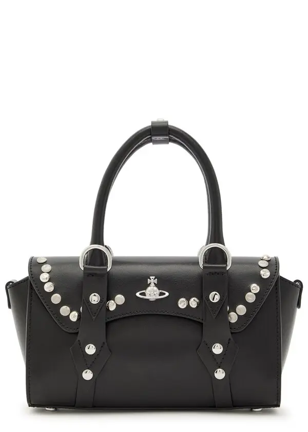 VIVIENNE WESTWOOD Bettina Mini Crocodile-effect Leather Cross-body Bag - Black