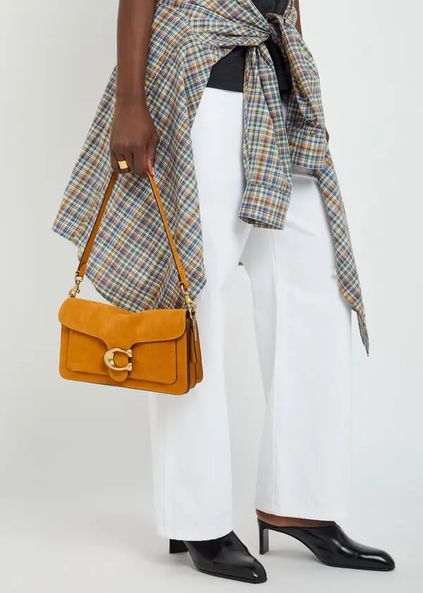 COACH Tabby 26 Suede Shoulder Bag