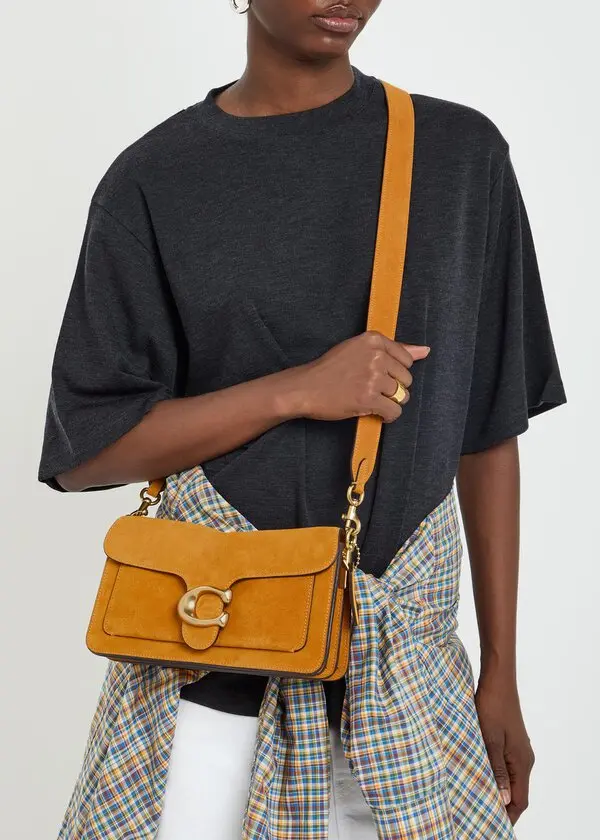 COACH Tabby 26 Suede Shoulder Bag