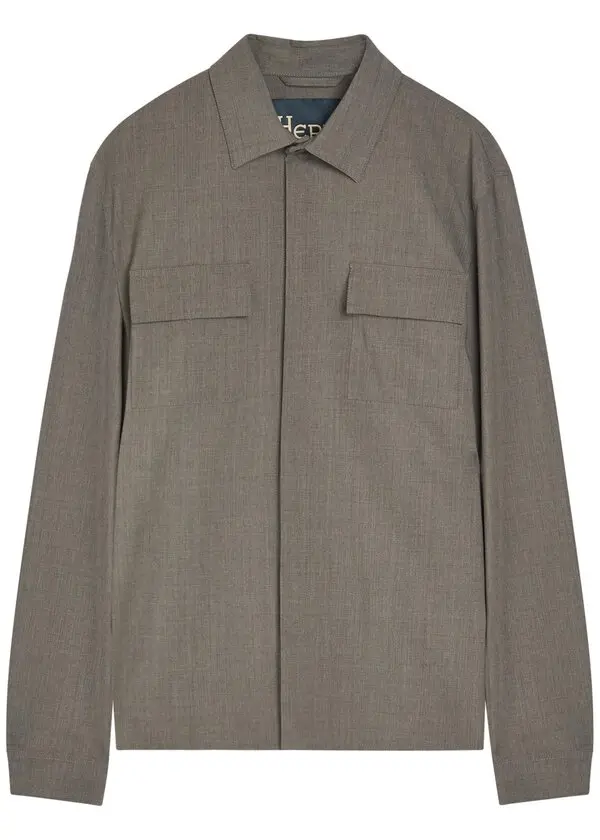 Herno Pocket Wool-blend Shirt