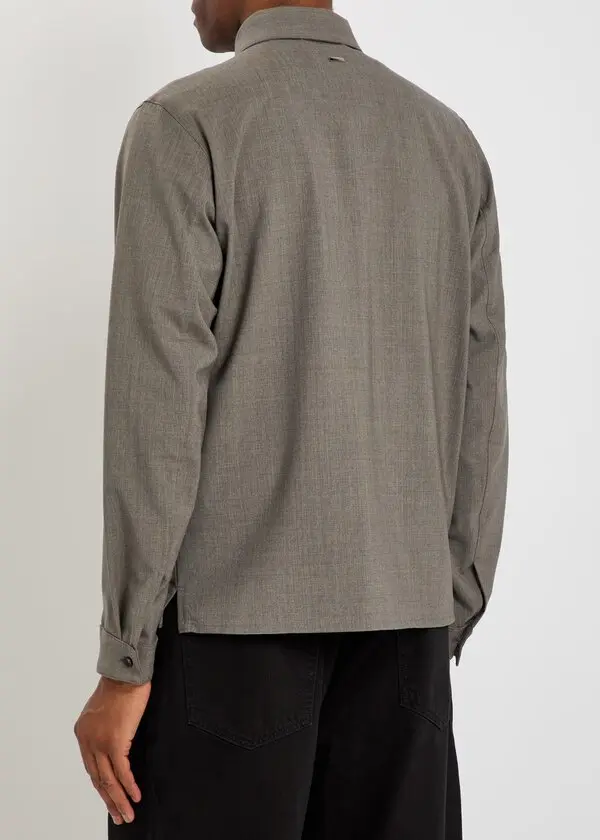 Herno Pocket Wool-blend Shirt