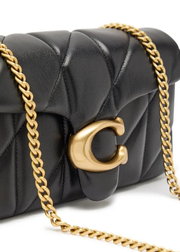 COACH Tabby 19 Quilted Suede Cross-body Bag - Black