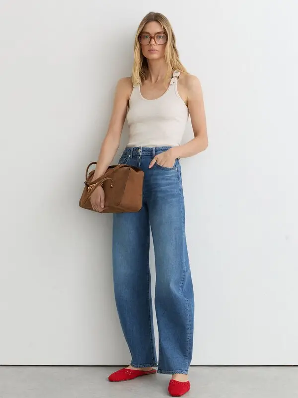 REISS Woven Slip-on Mules