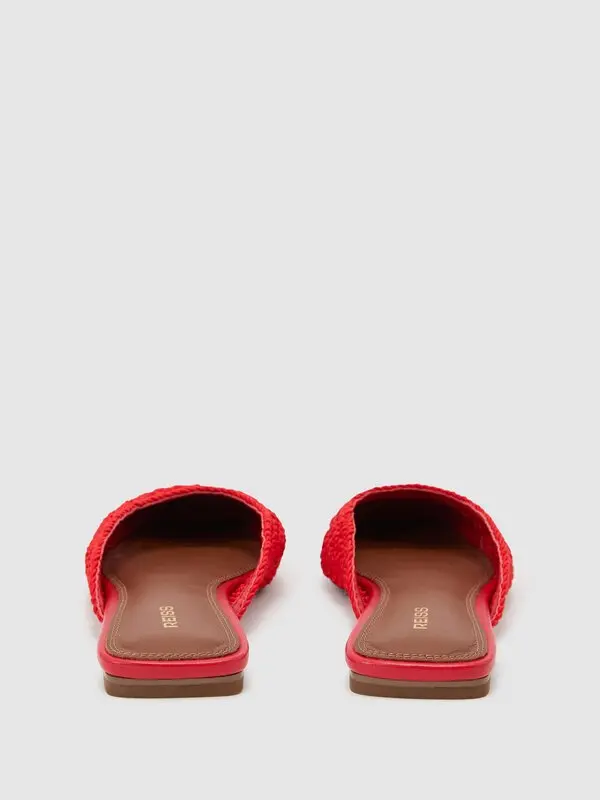 REISS Woven Slip-on Mules