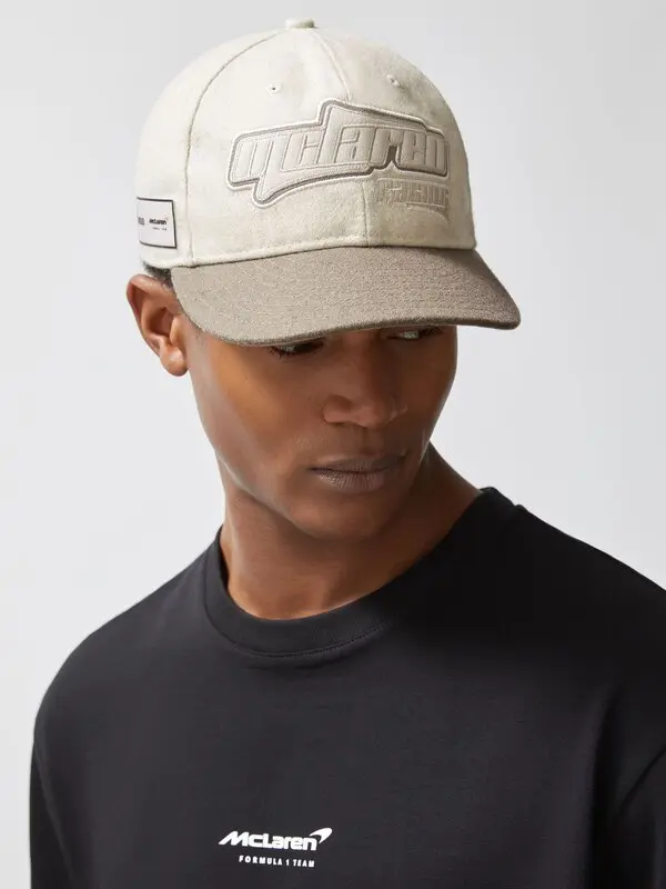 REISS X Mclaren F1 Team Racing Embroidered Cap Fit - Stone